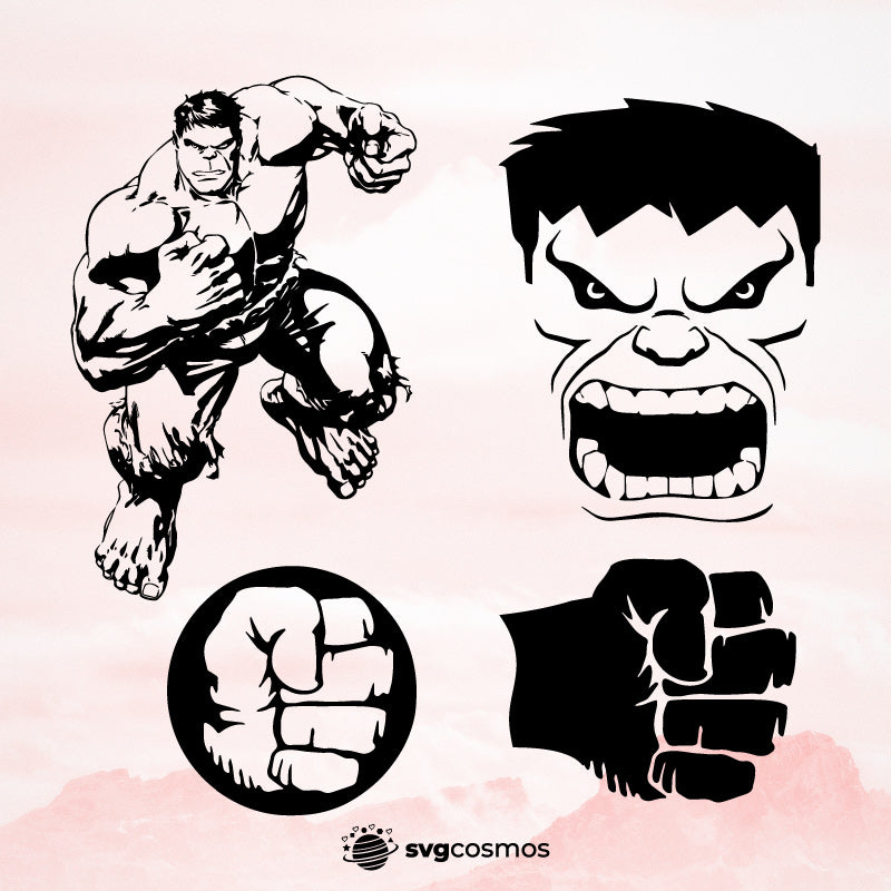 Silhouette De Hulk Smash Avengers Classics Hulk Charge PNG Free