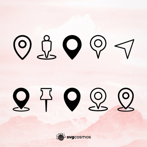 Location Icon Svg Current Location Vector Icons Free Download In SVG,