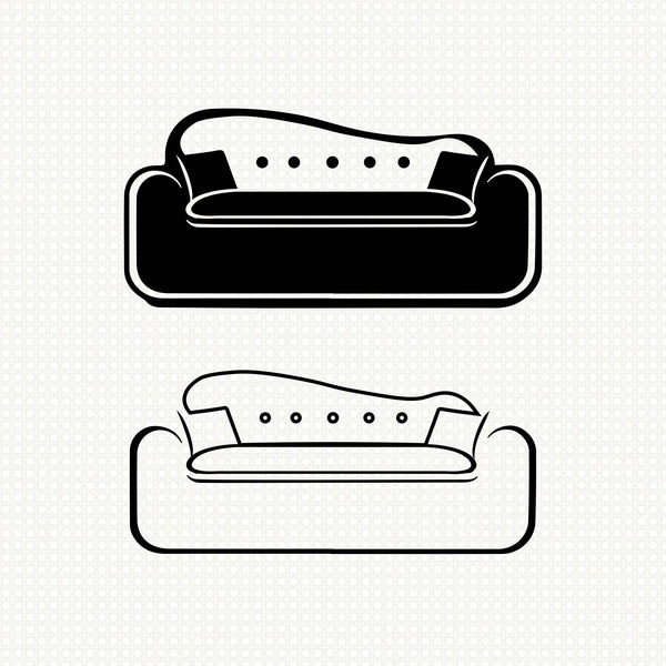 Couch svg clipart – svgcosmos