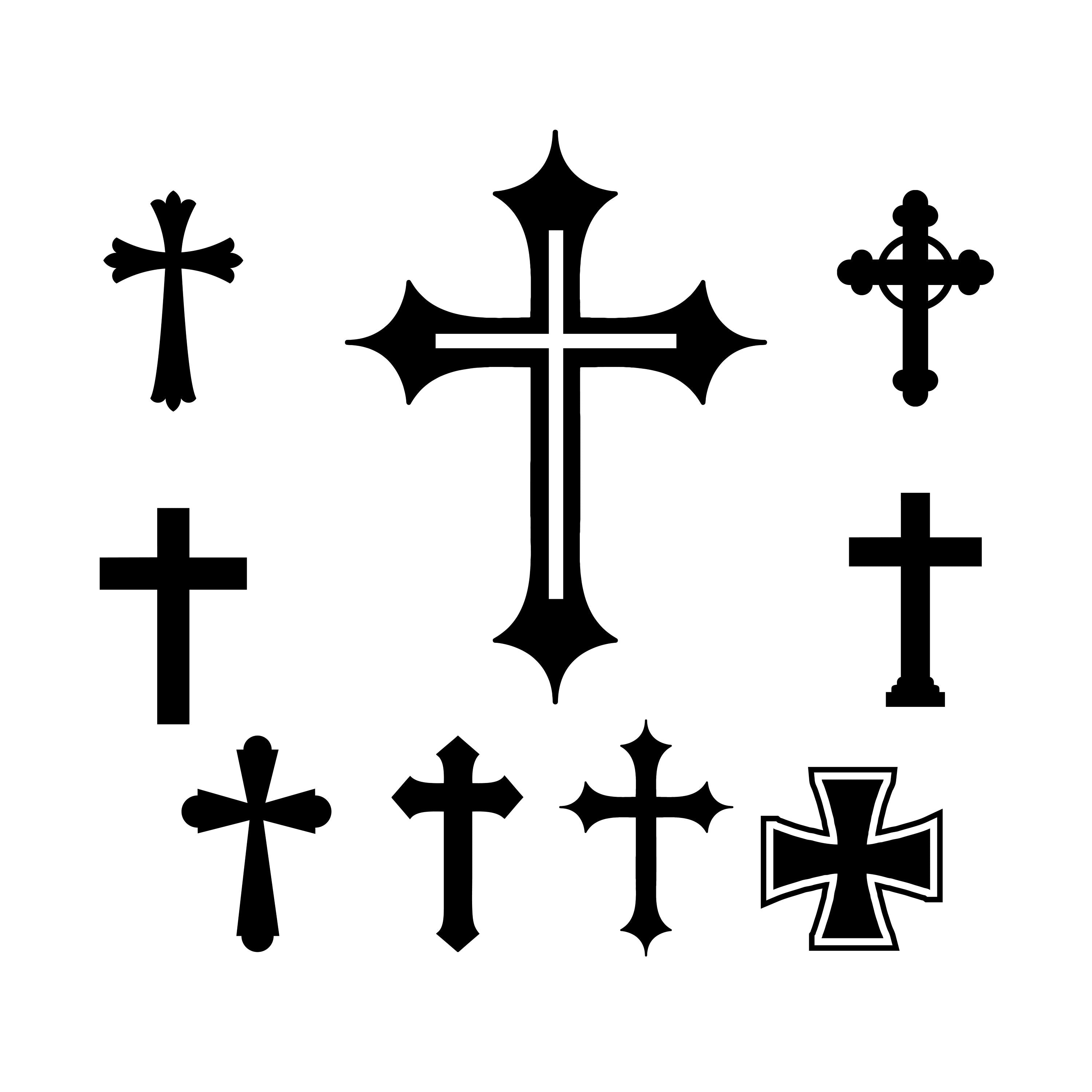 Plain Black Cross